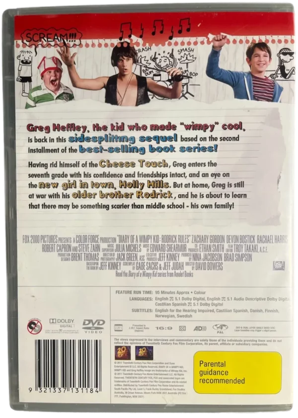 Diary Of A Wimpy Kid 2 DVD – DVD Store